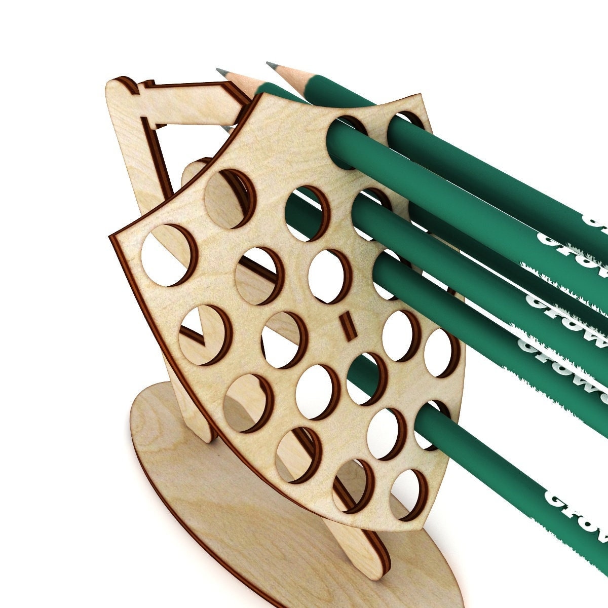 Pencil Holder Vector for CNC Svg Vector File Vector Cut File - Etsy