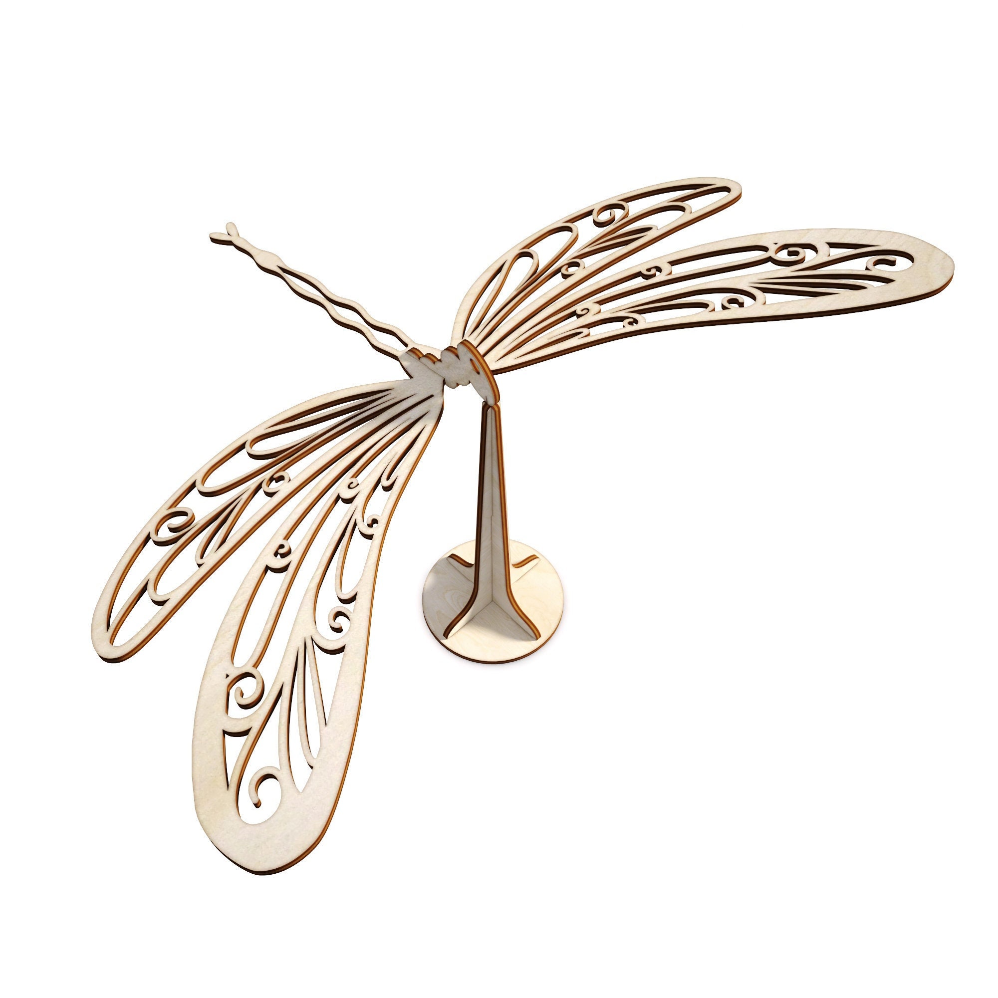 080-dragonfly Bird Vector for CNC Svg Vector File, Vector Cut File ...