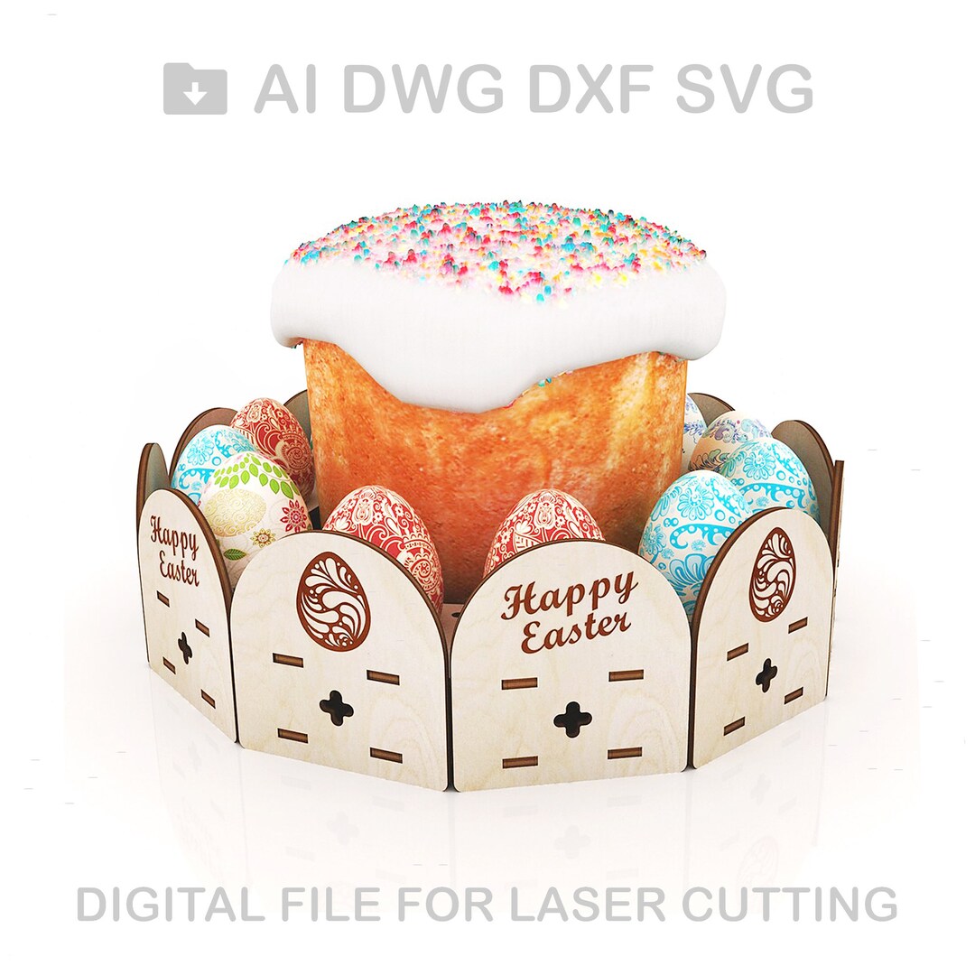 Easter Bunny Basket Laser Cut File Easter Bunny Box Laser - Etsy