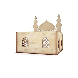 347-wooden Mosque Vector for CNC Svg Vector File, Vector Cut File ...