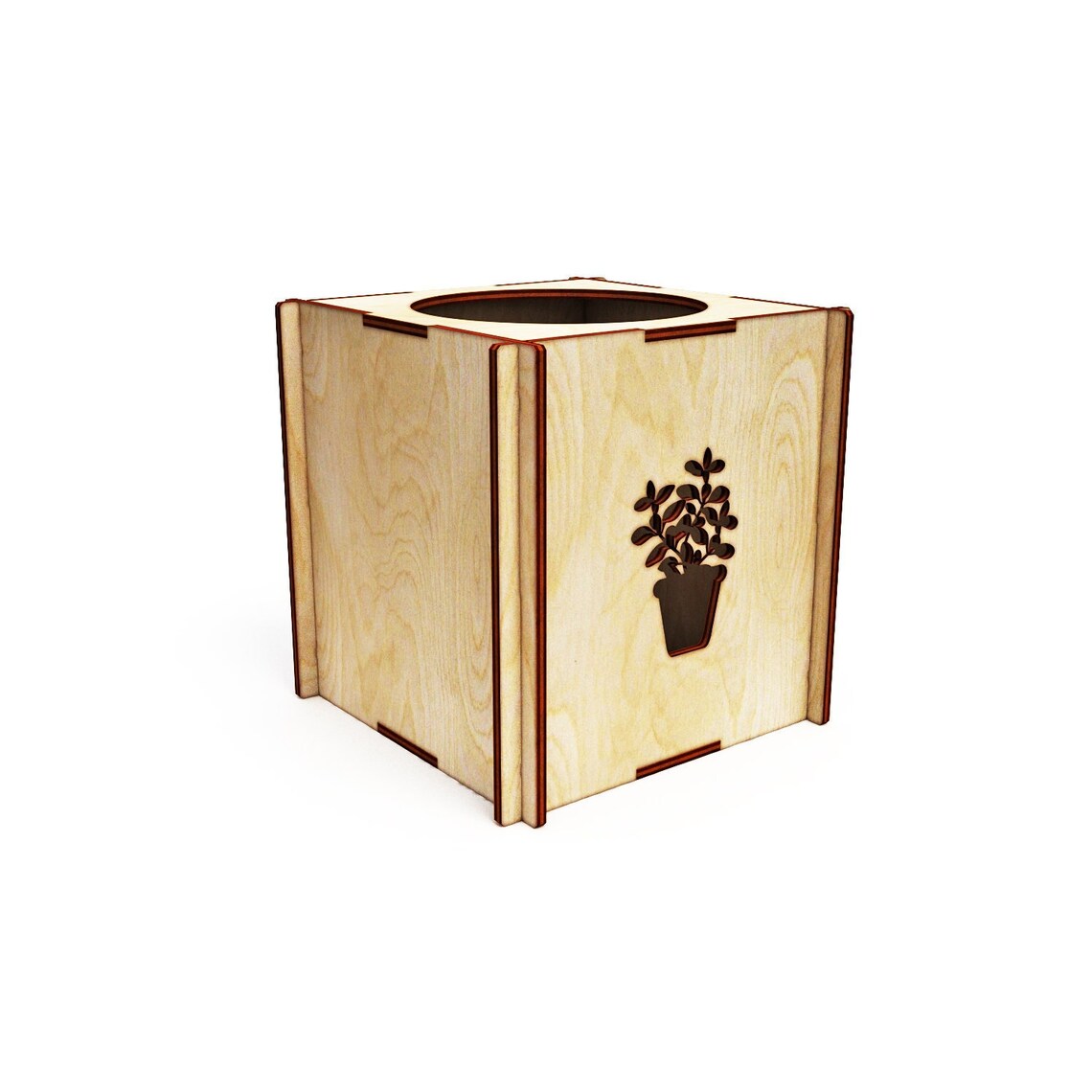 Flower Box Vector for CNC Svg Vector File Vector Cut File - Etsy