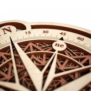 362-wooden Multilayer Compass, Home Decor, Wall Decor, Vector Svg ...