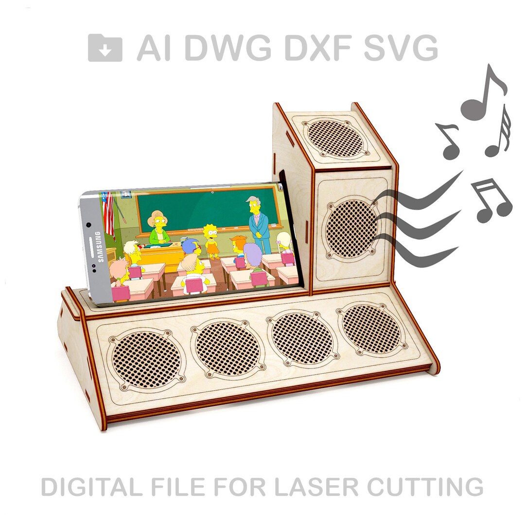183-phone Holder Vector for CNC Svg Vector File, Vector Cut File ...