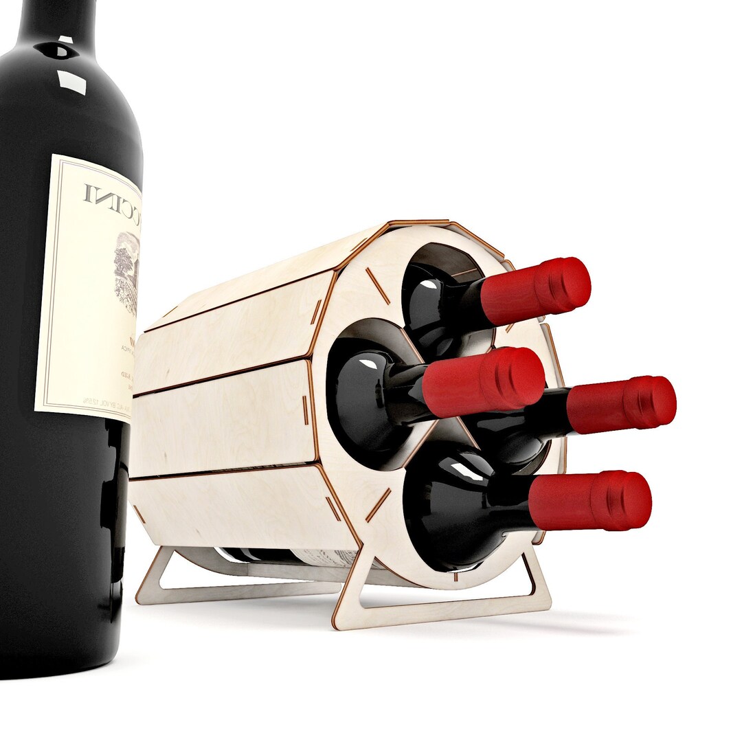 263-wine Box Vector for CNC Svg Vector File, Vector Cut File, Cnc File ...