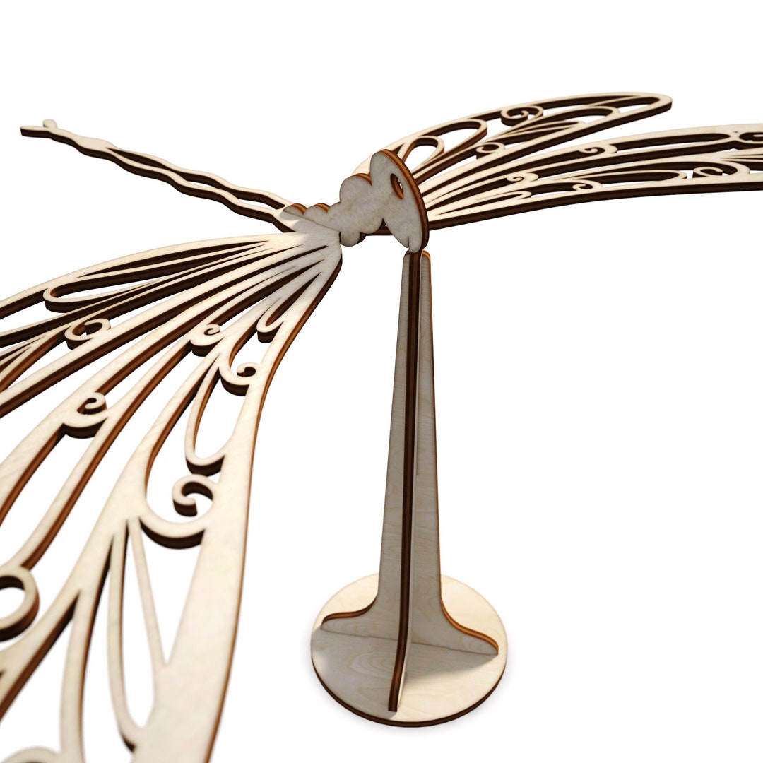 080-dragonfly Bird Vector for CNC Svg Vector File, Vector Cut File ...