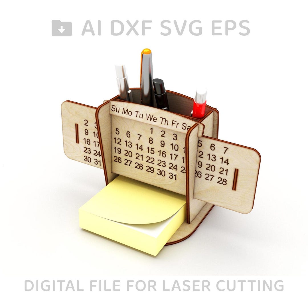029-perpetual Calendar Vector for CNC Svg Vector File, Vector Cut File ...