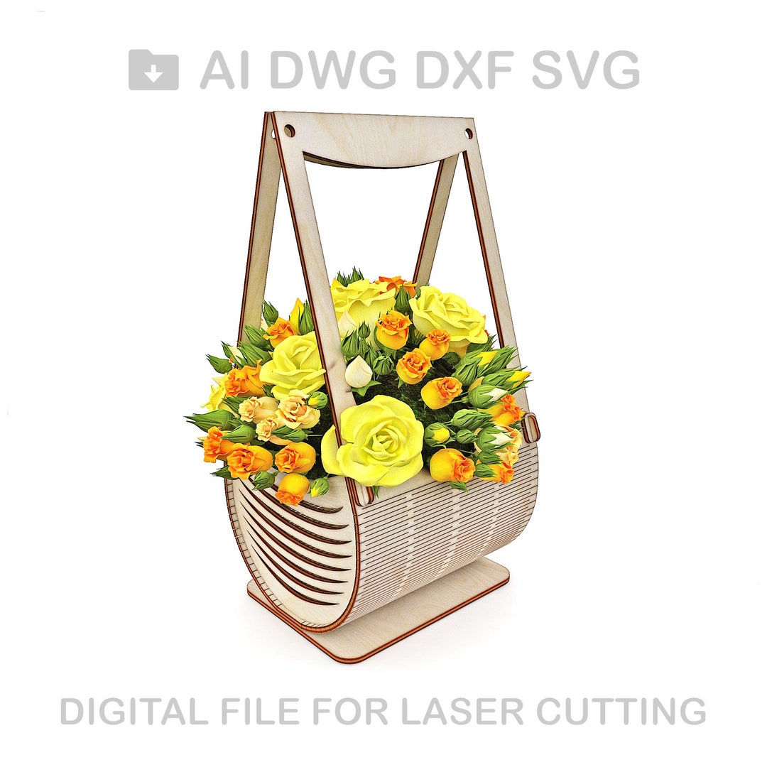 Flower Box Vector for CNC Svg Vector File, Vector Cut File, Digital ...