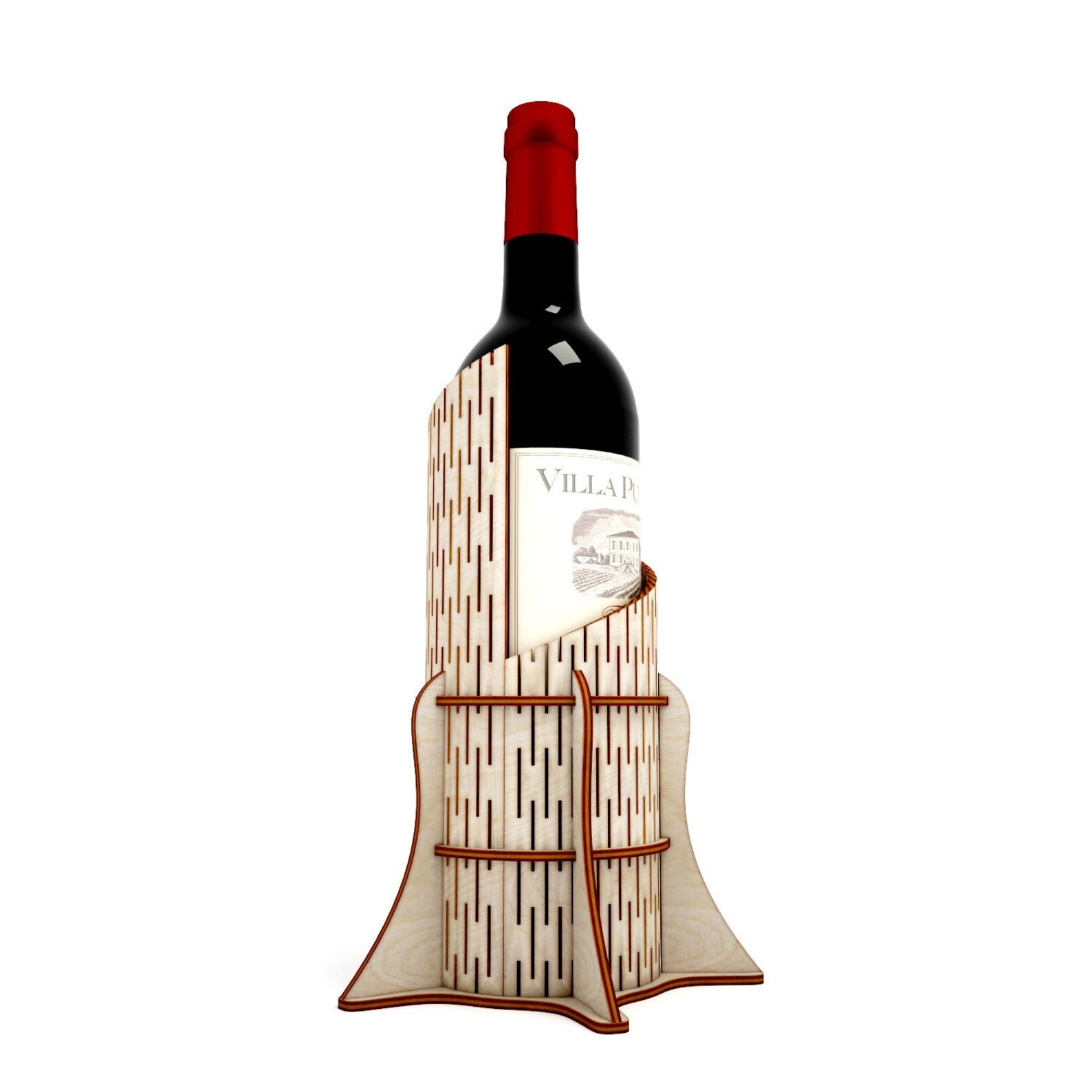 255-wine Box Vector for CNC Svg Vector File, Vector Cut File, Cnc File ...