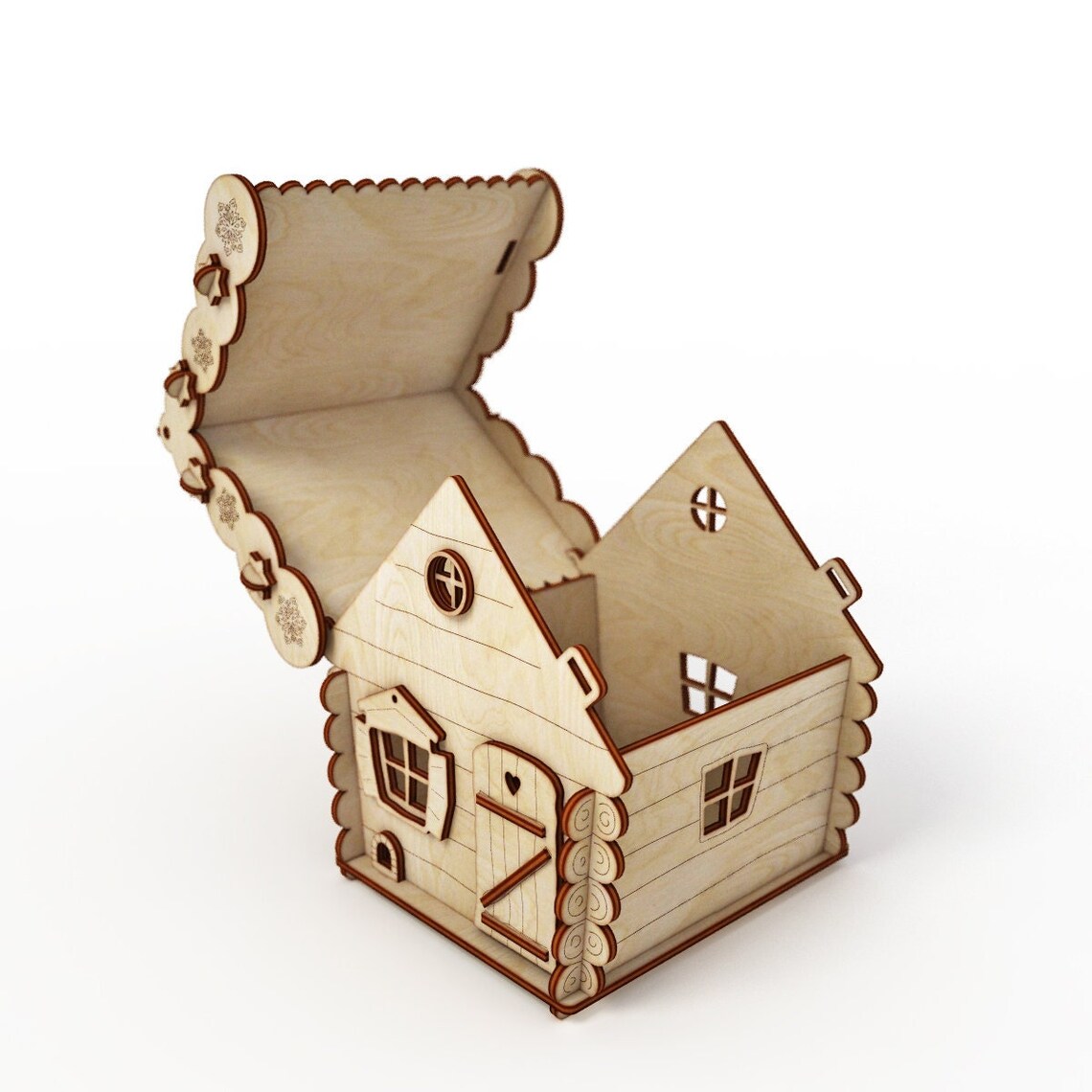 Dollhouse Vector for CNC Svg Vector File Vector Cut File - Etsy