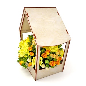 099-flower Box Vector for CNC Svg Vector File, Vector Cut File, Digital ...