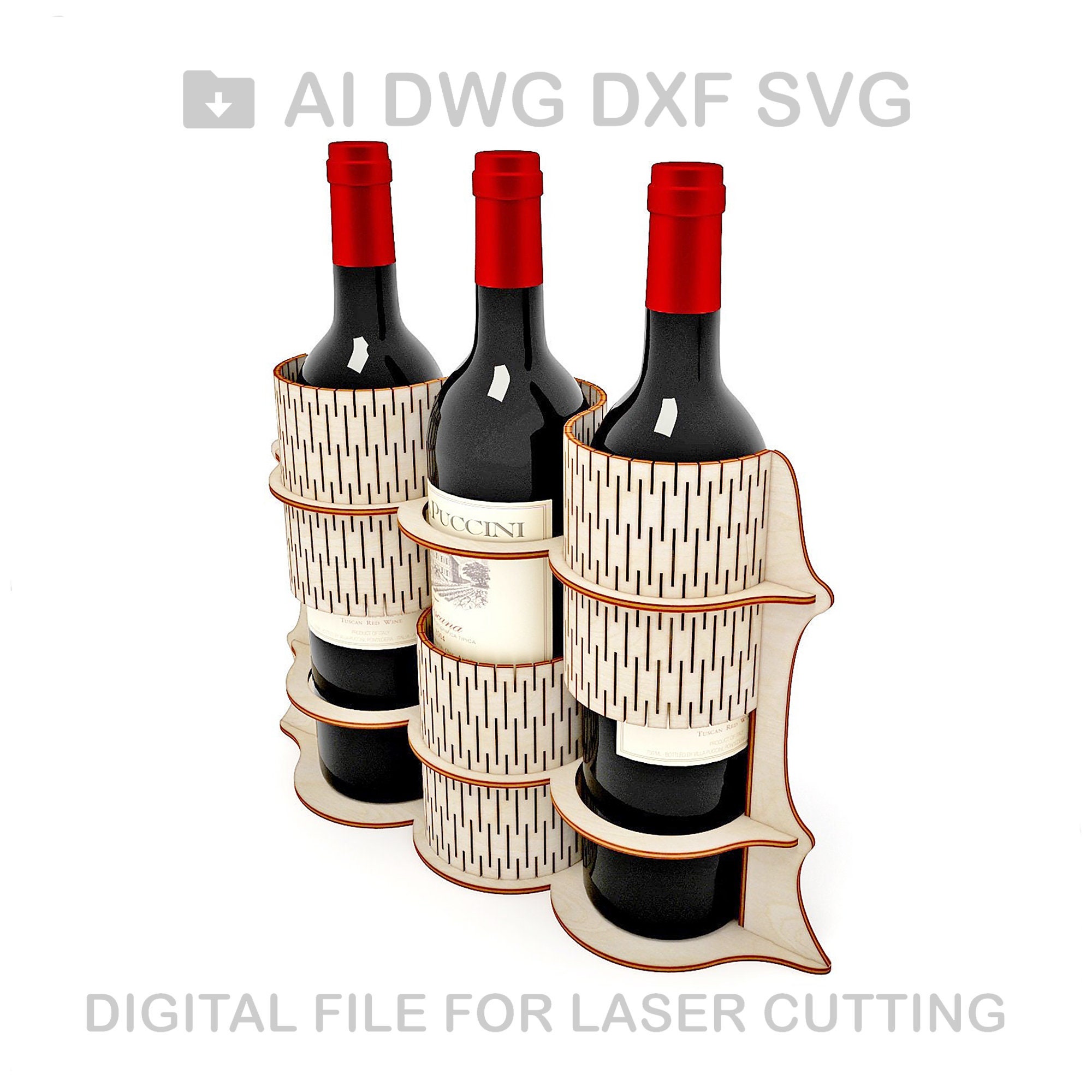 Wine Box Vector for CNC Svg Vector File, Vector Cut File, Cnc, Cnc File ...