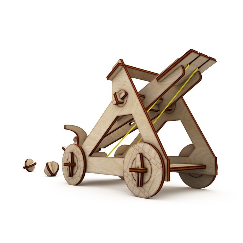 224-toy Catapult Vector for CNC, Toy Car Svg, Vector File, Vector Cut ...