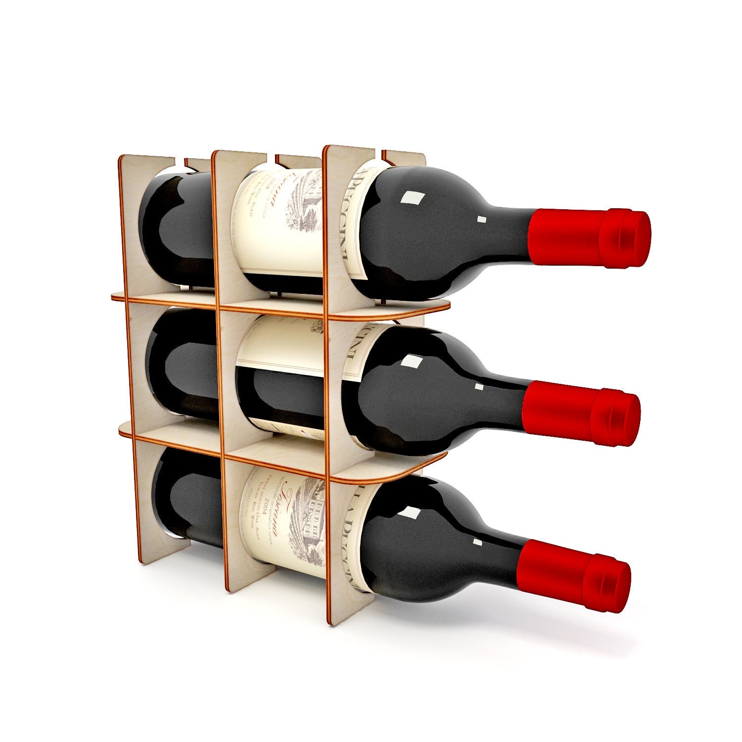 257-wine Box Vector for CNC Svg Vector File, Vector Cut File, Cnc File ...