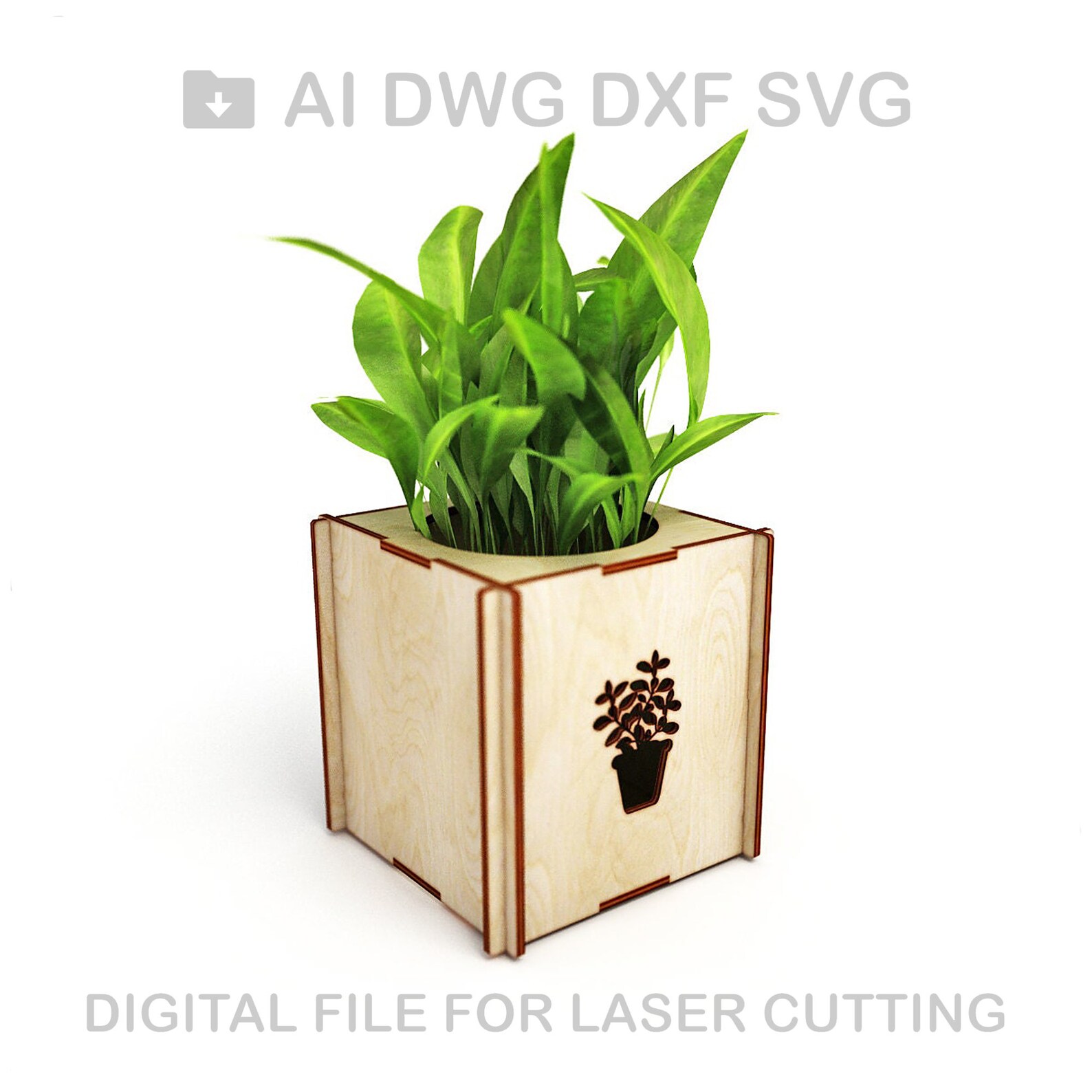 Flower Box Vector for CNC Svg Vector File Vector Cut File - Etsy