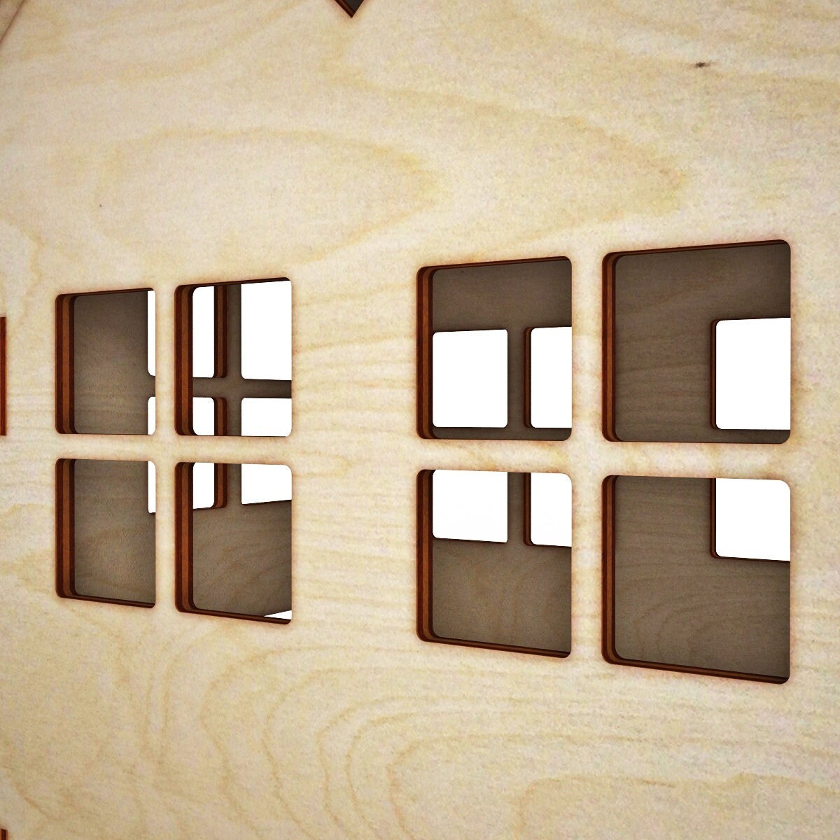 Dollhouse Vector for CNC Svg Vector File Vector Cut File - Etsy