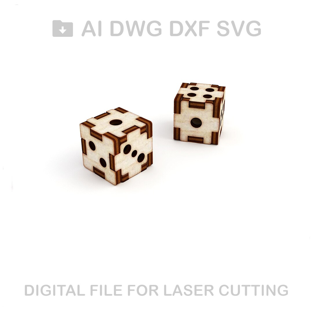 Smal Dice Vector for CNC in Svg Vector File and for Vector Cut File ...