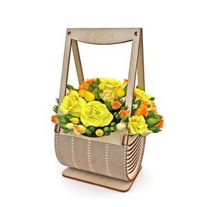 108-flower Box Vector for CNC Svg Vector File, Vector Cut File, Digital ...