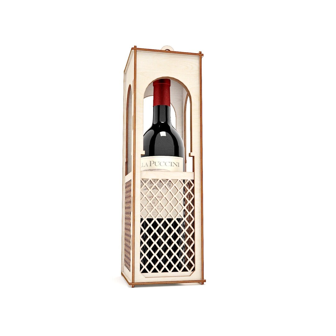 277-wine Box Vector for CNC Svg Vector File, Vector Cut File, Cnc File ...