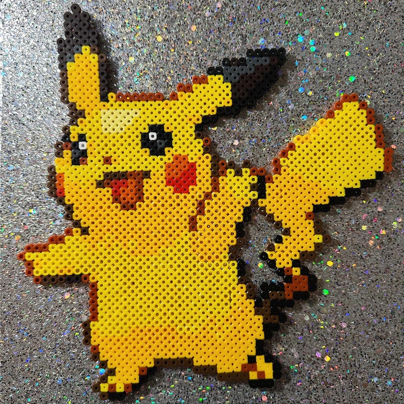 Pikachu Perler - Etsy