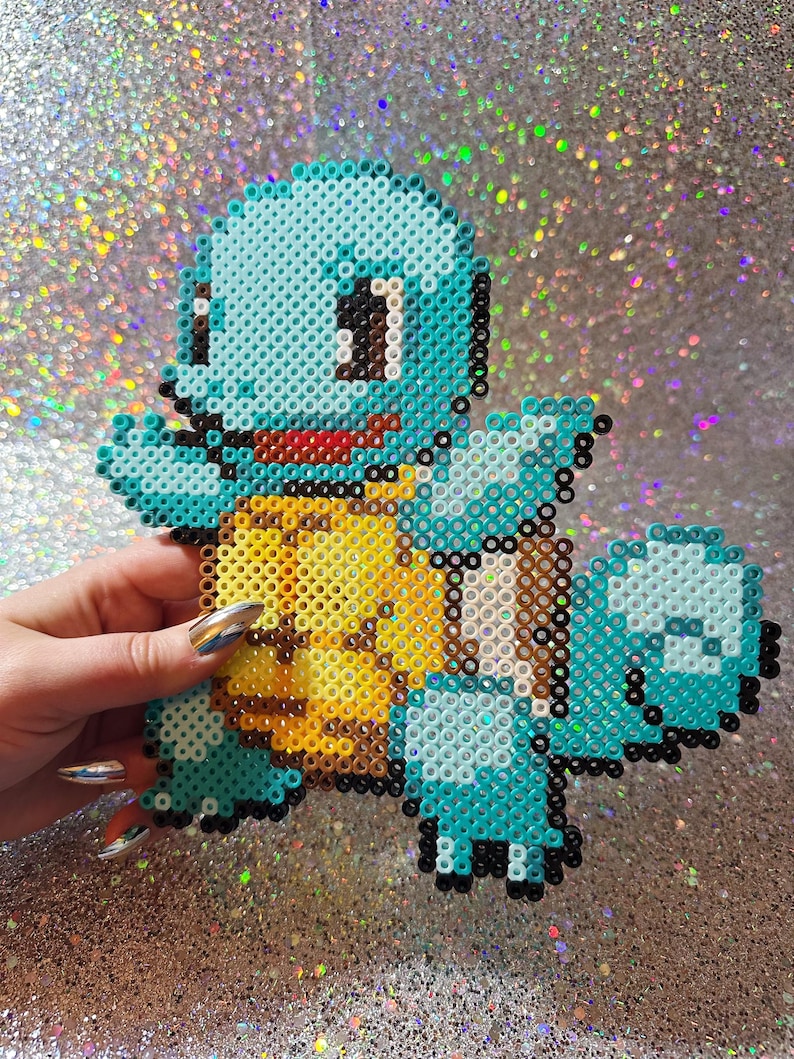 Pokémon Squirtle Perler Bead Art - Etsy