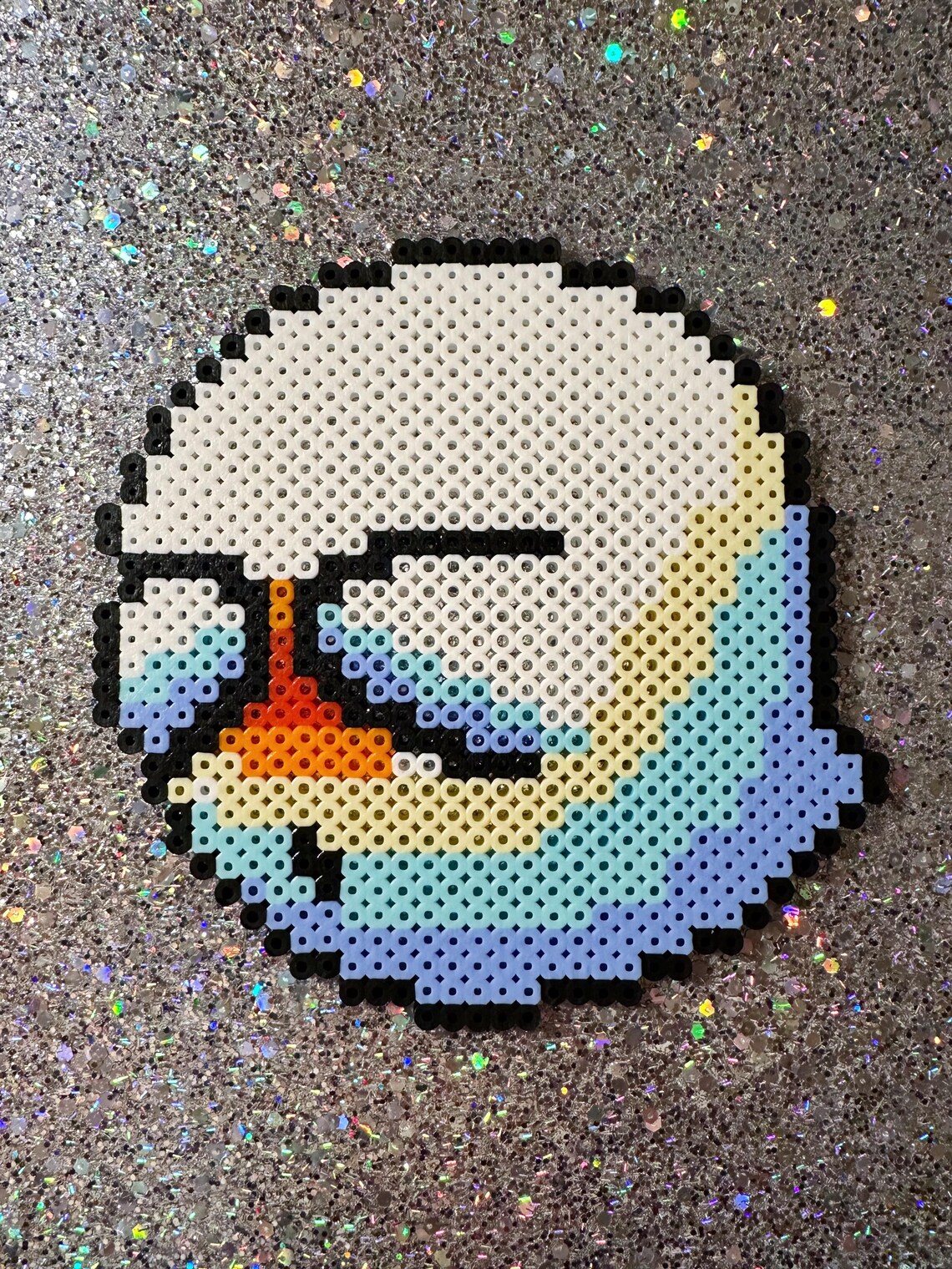 Big Boo Super Mario Brothers Perler Bead Art - Etsy