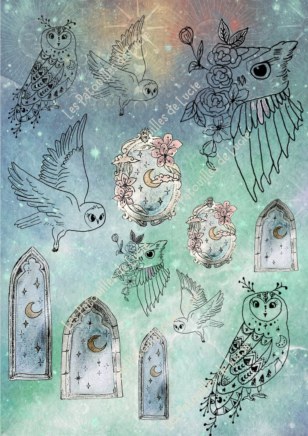 Illustration Board and Ephemera the Magic Bestiary - Etsy