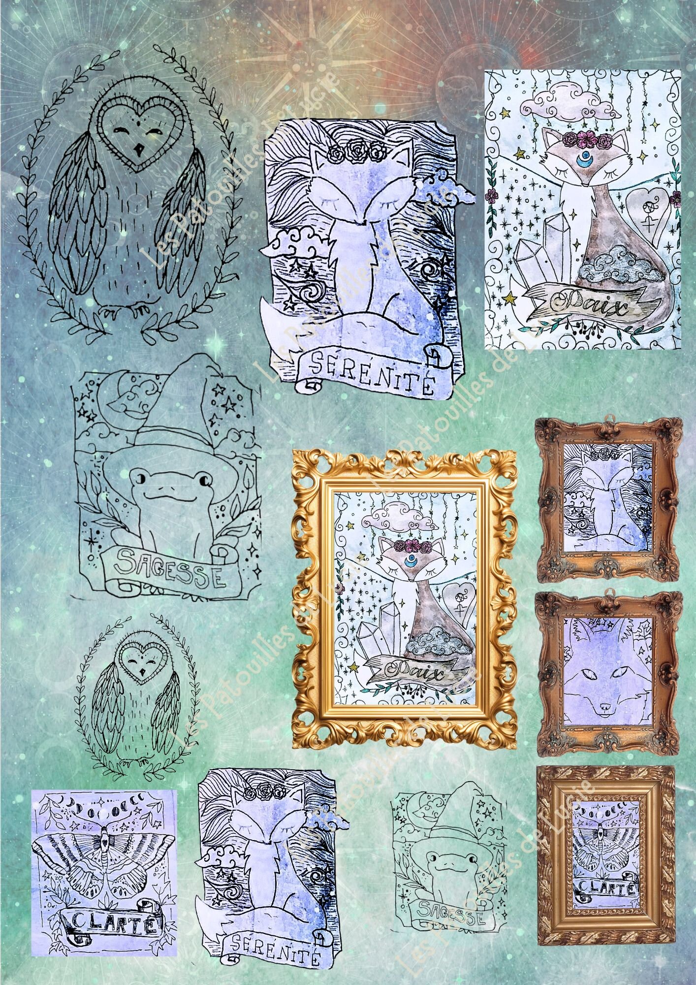 Illustration Board and Ephemera the Magic Bestiary - Etsy