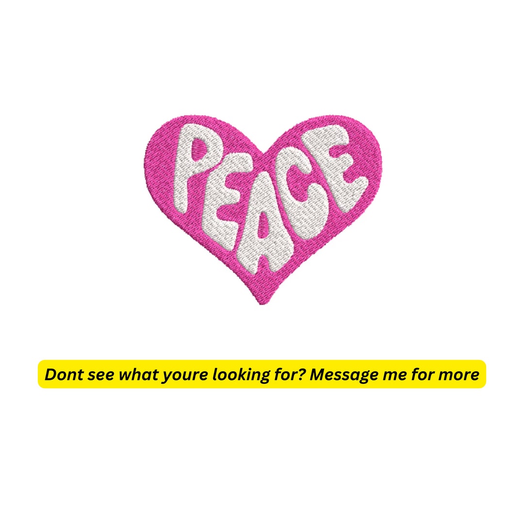 U.S Military Peace Army Embroidery Digital Pes File Listing for ...