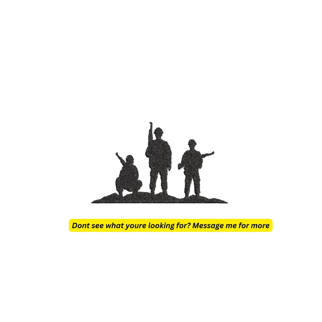 U.S Military Solider Navy Army Air Force Embroidery Digital Pes File ...