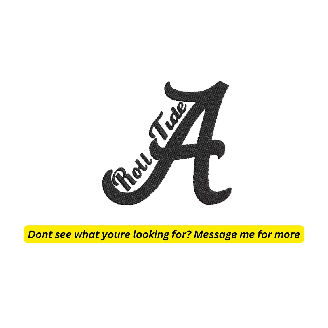 Alabama Embroidery Machine Pes DST File for Digitizing Service, Image ...