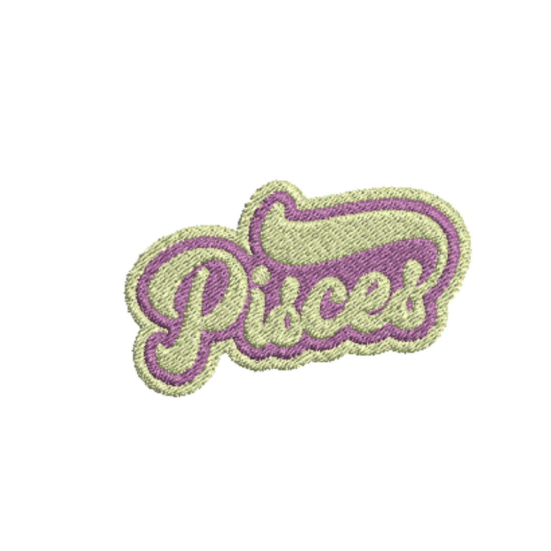 Zodiac Pisces Embroidery Digital Pes File Listing for Digitizing ...