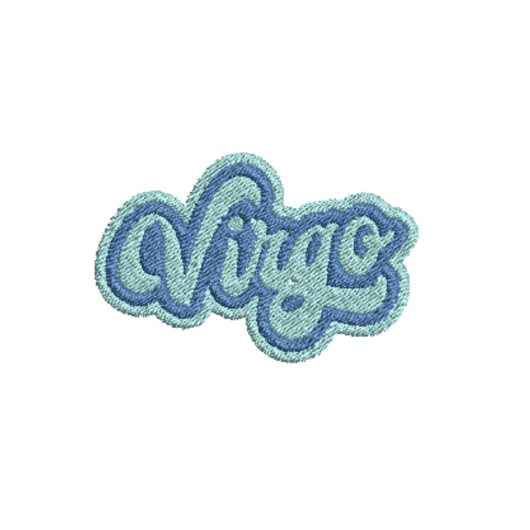 Zodiac Virgo Sign Embroidery Machine Digital Pes File Listing for ...