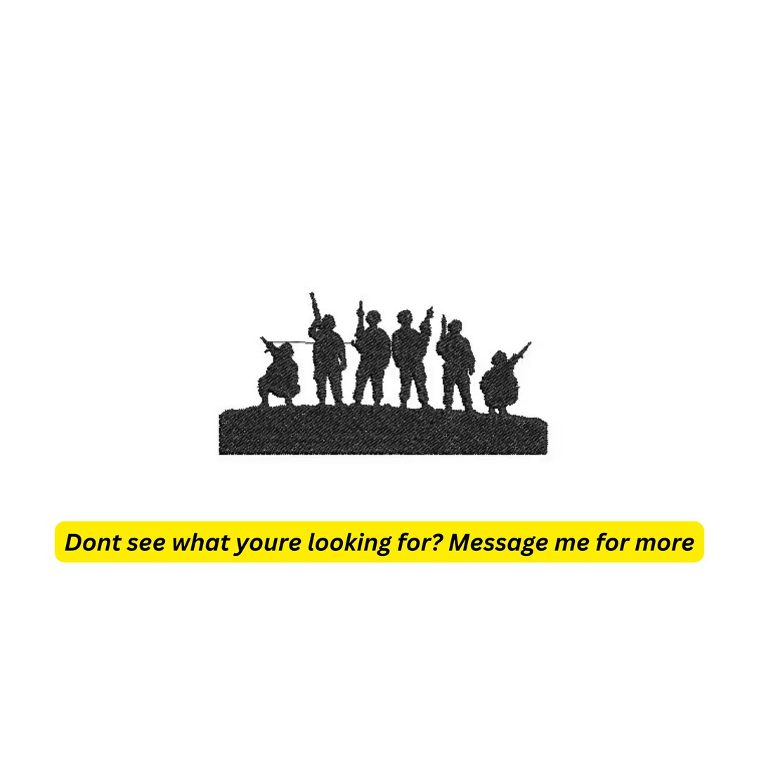 U.S Military Soldier Navy Army Air Force Embroidery Digital Pes File ...