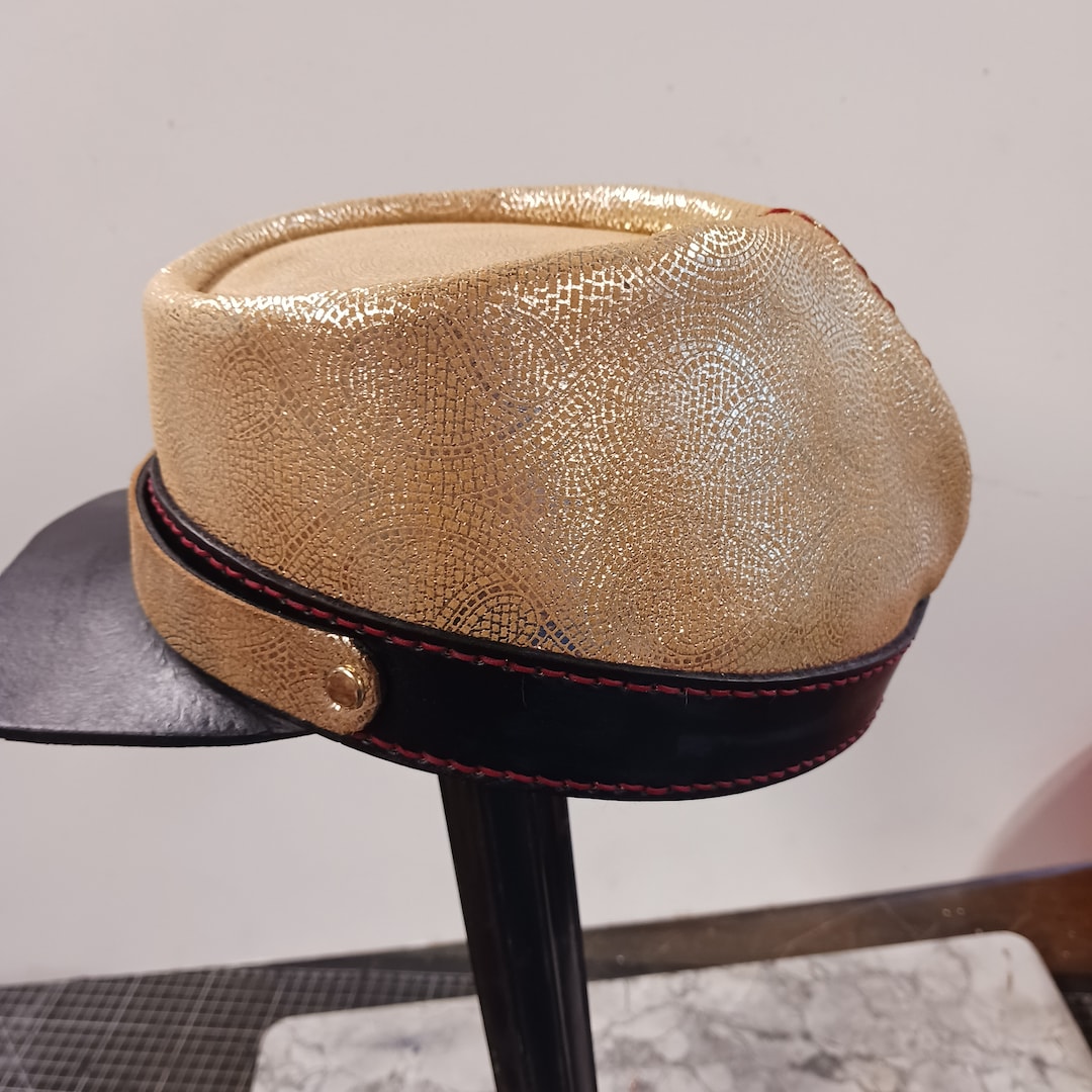 Leather Kepi Hat - Etsy