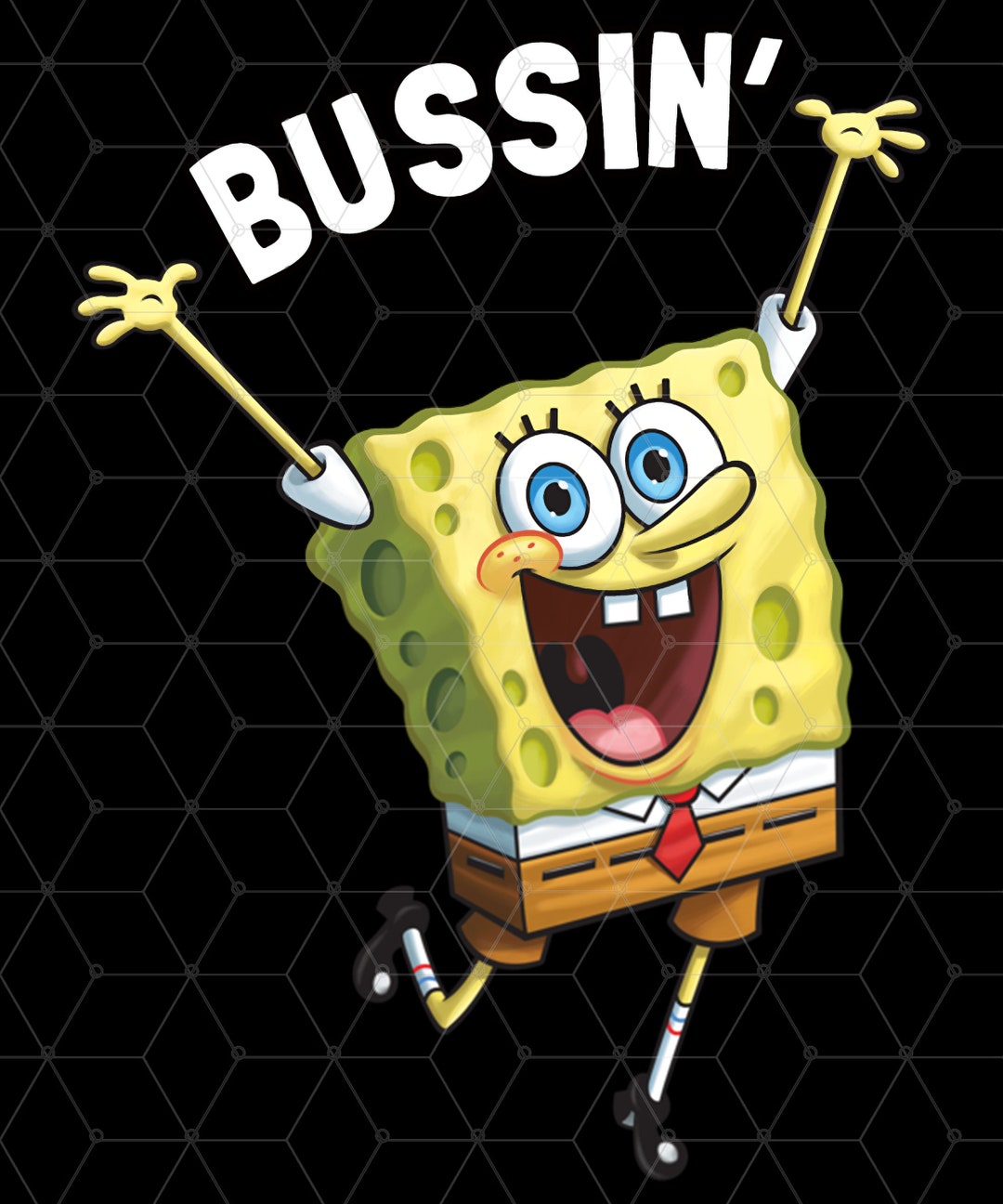 Spongebob Squarepants Spongebob Squarepants Bussin' Png - Etsy
