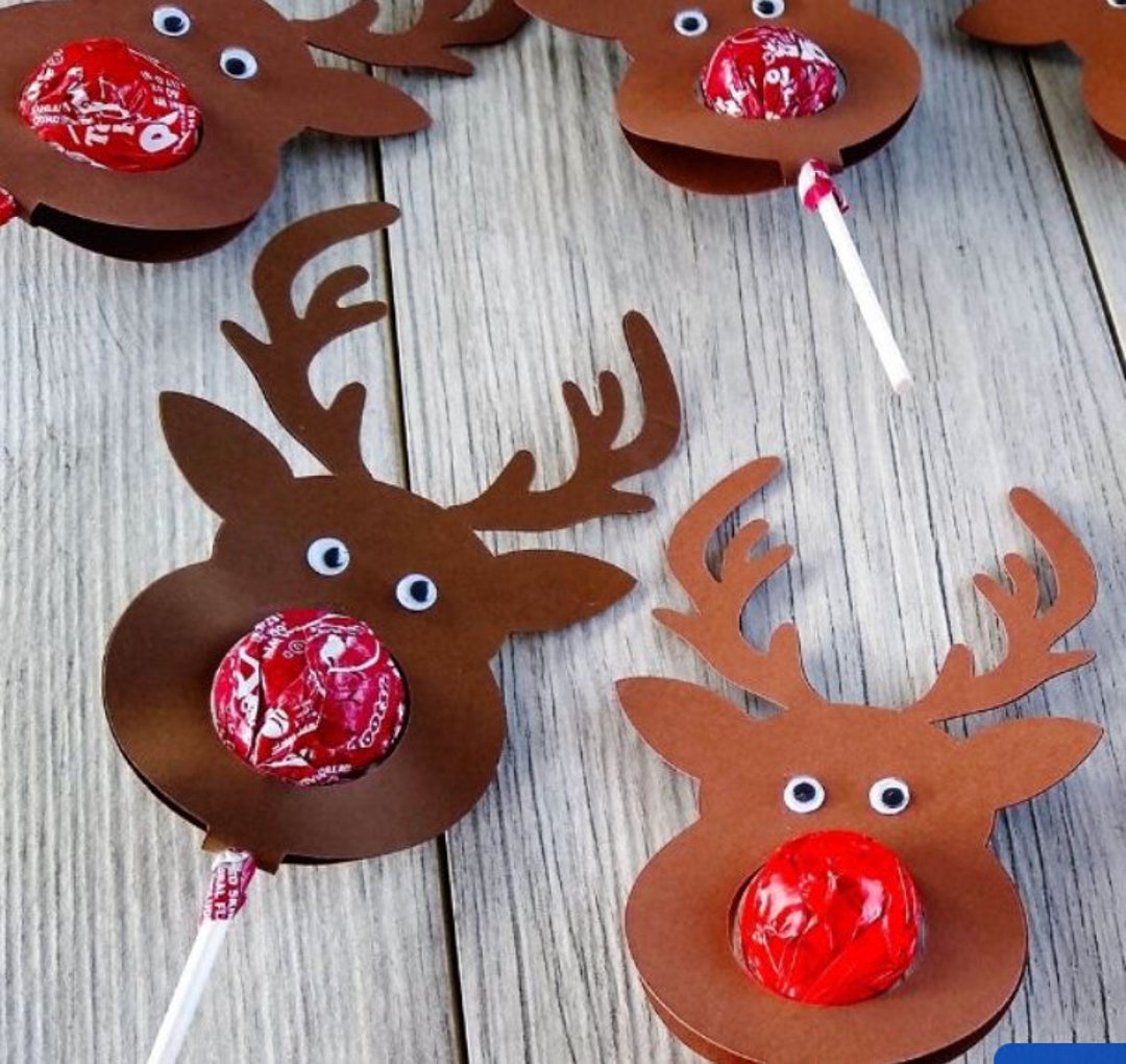 Reindeer Lollipop Holders, Stocking Stuffers, Christmas Gifts ...