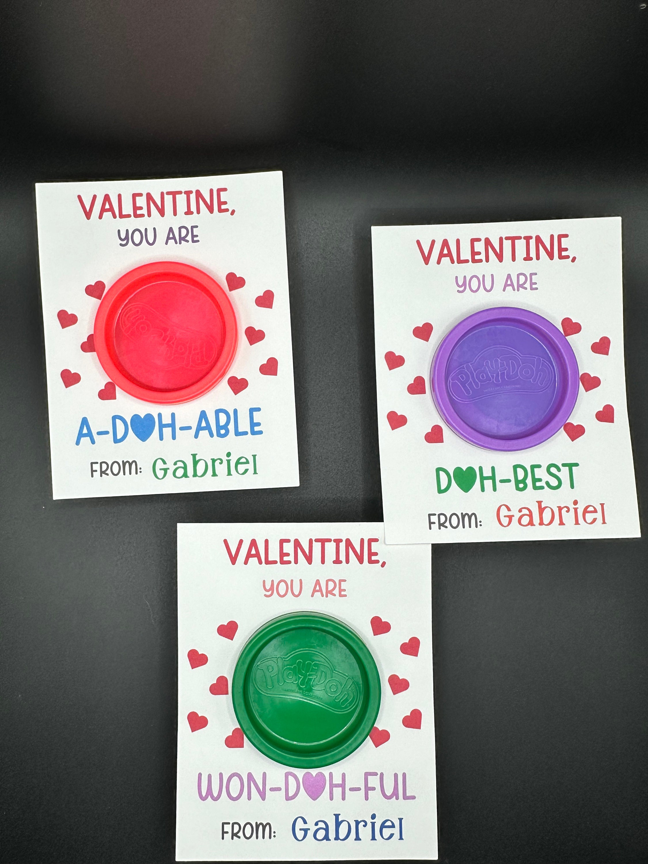 Play Mold Valentines Cards, Doh Valentines, Classroom Gifts, Doh Treat ...