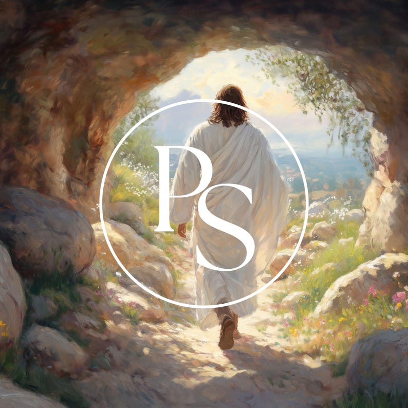 Easter He is Risen Jesus Resurrection Christian Holiday Printable Wall ...