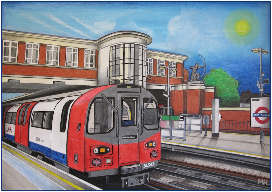 London Underground Art Print A3 Size - Etsy