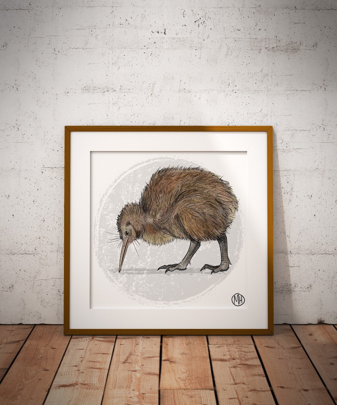 KIWI I Collectible Art Print I New Zealand Birds I Mh-illustrates - Etsy
