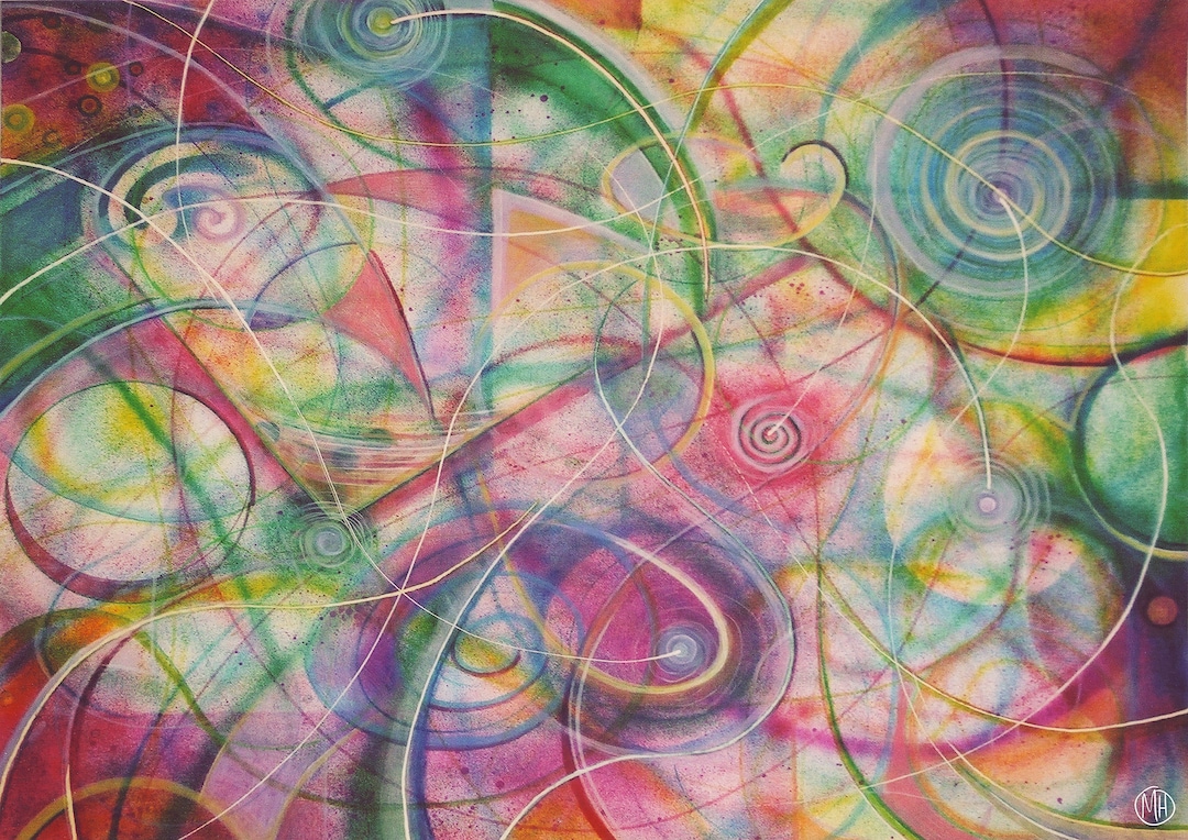 COLOURFUL LANGUAGE Art Print Retro Unique Exclusive - Etsy