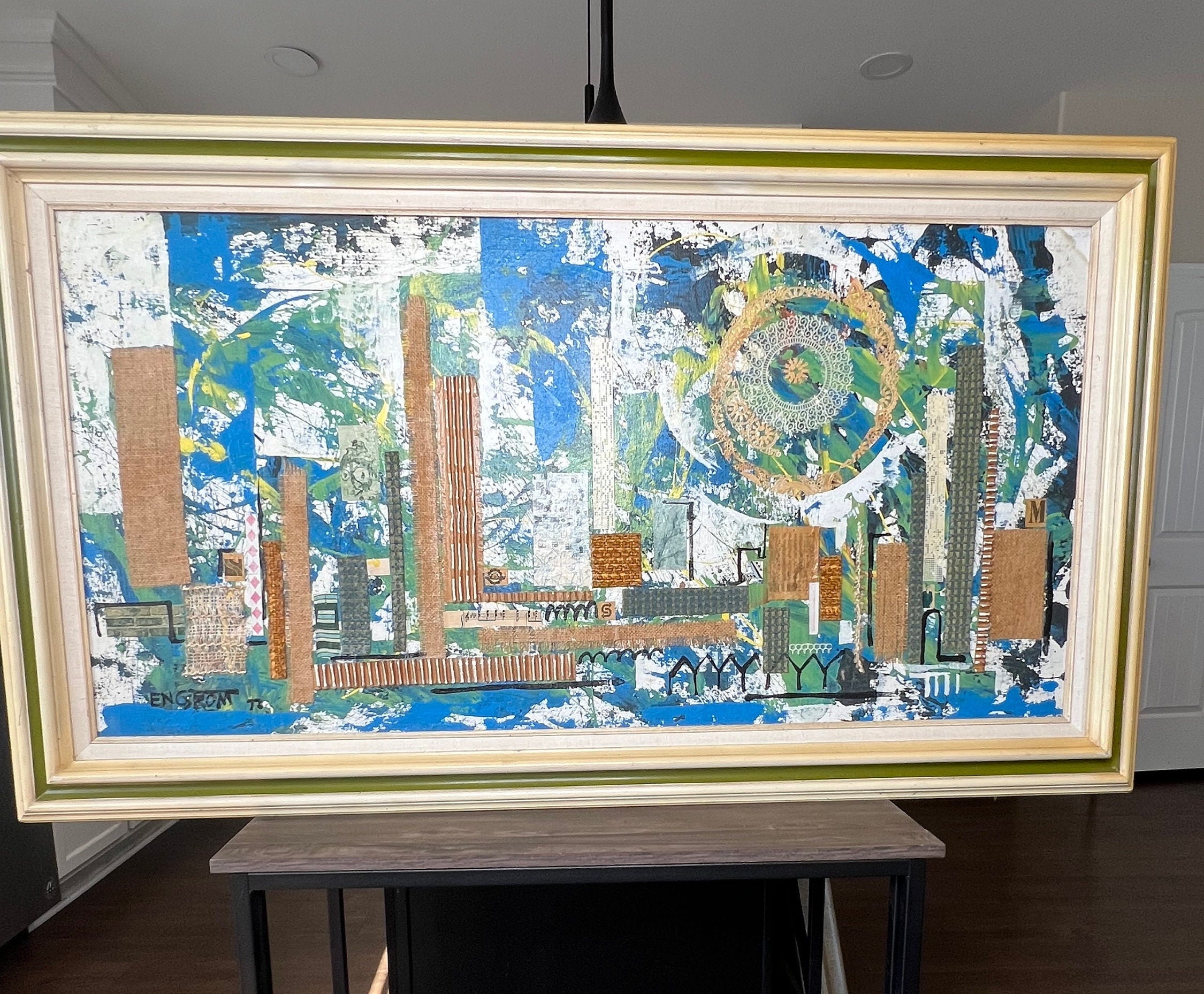 Downtown Houston by Magnus Engstrom Mixed Media Abstract Painting ...