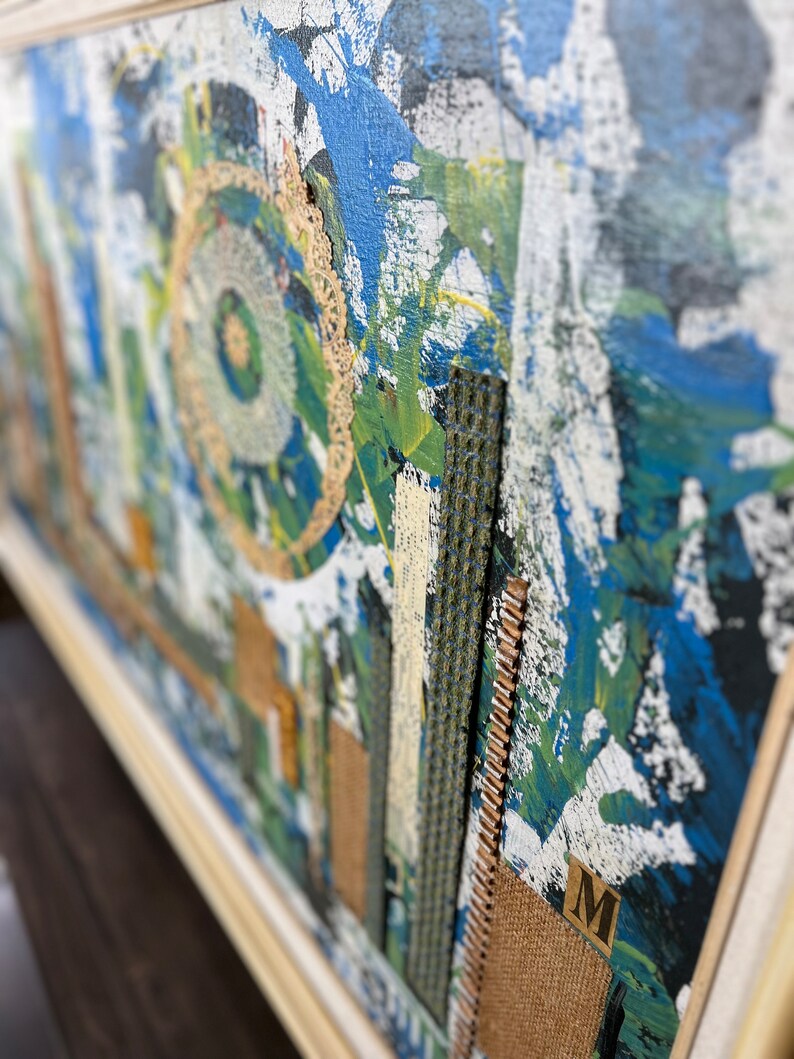 Downtown Houston by Magnus Engstrom Mixed Media Abstract Painting ...