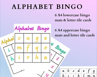 Alphabet Bingo, Educational Activities, Kids Activity, Alphabet Game ...