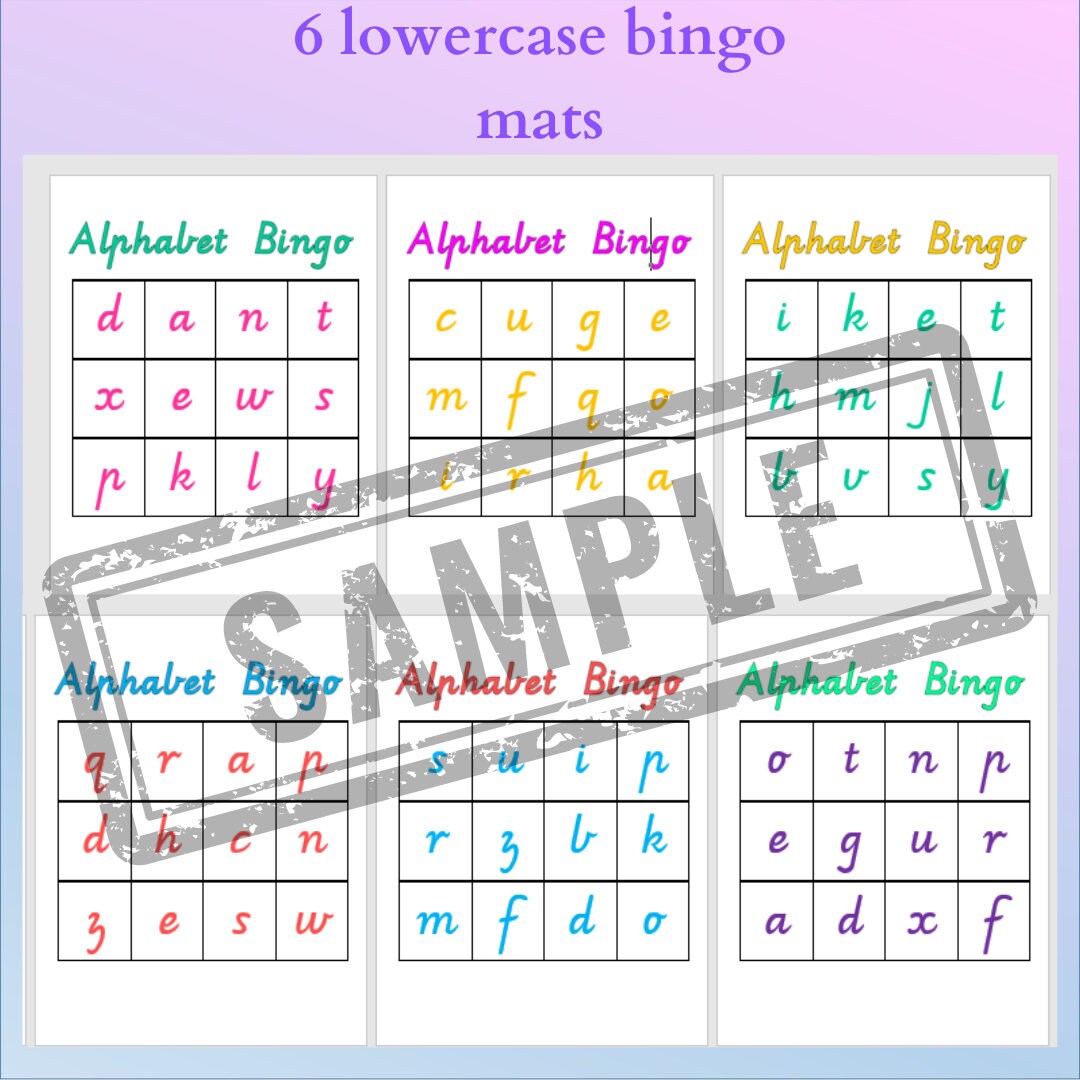 Alphabet Bingo - Etsy