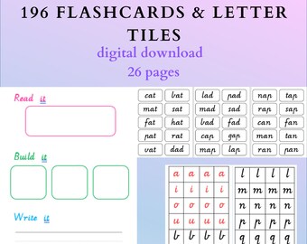 Unicorn Letter Flashcards Unicorn Alphabet Flashcards - Etsy