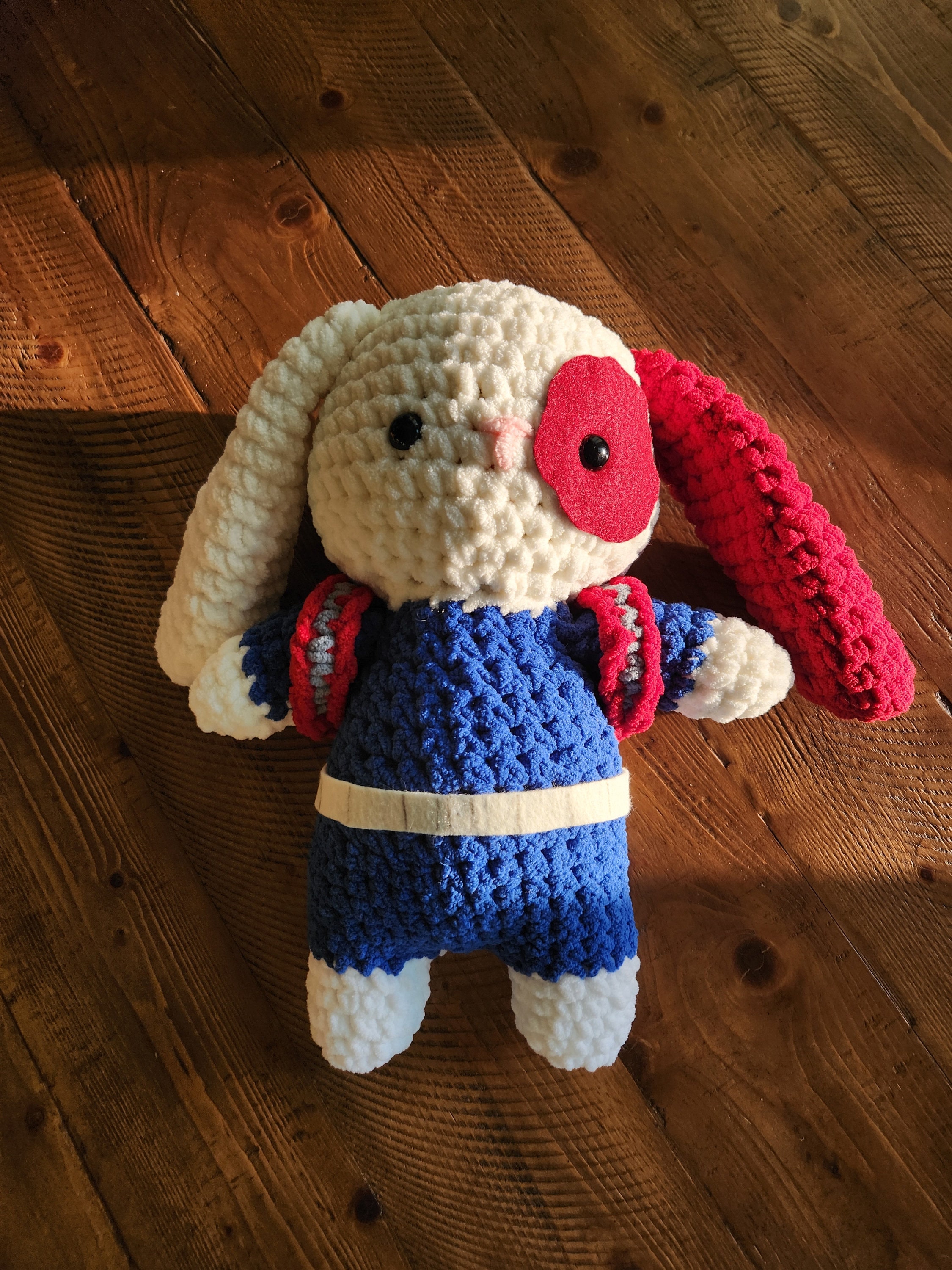 Half and Half Bunny Crochet Anime Plushie Handmade Weeb Gift - Etsy
