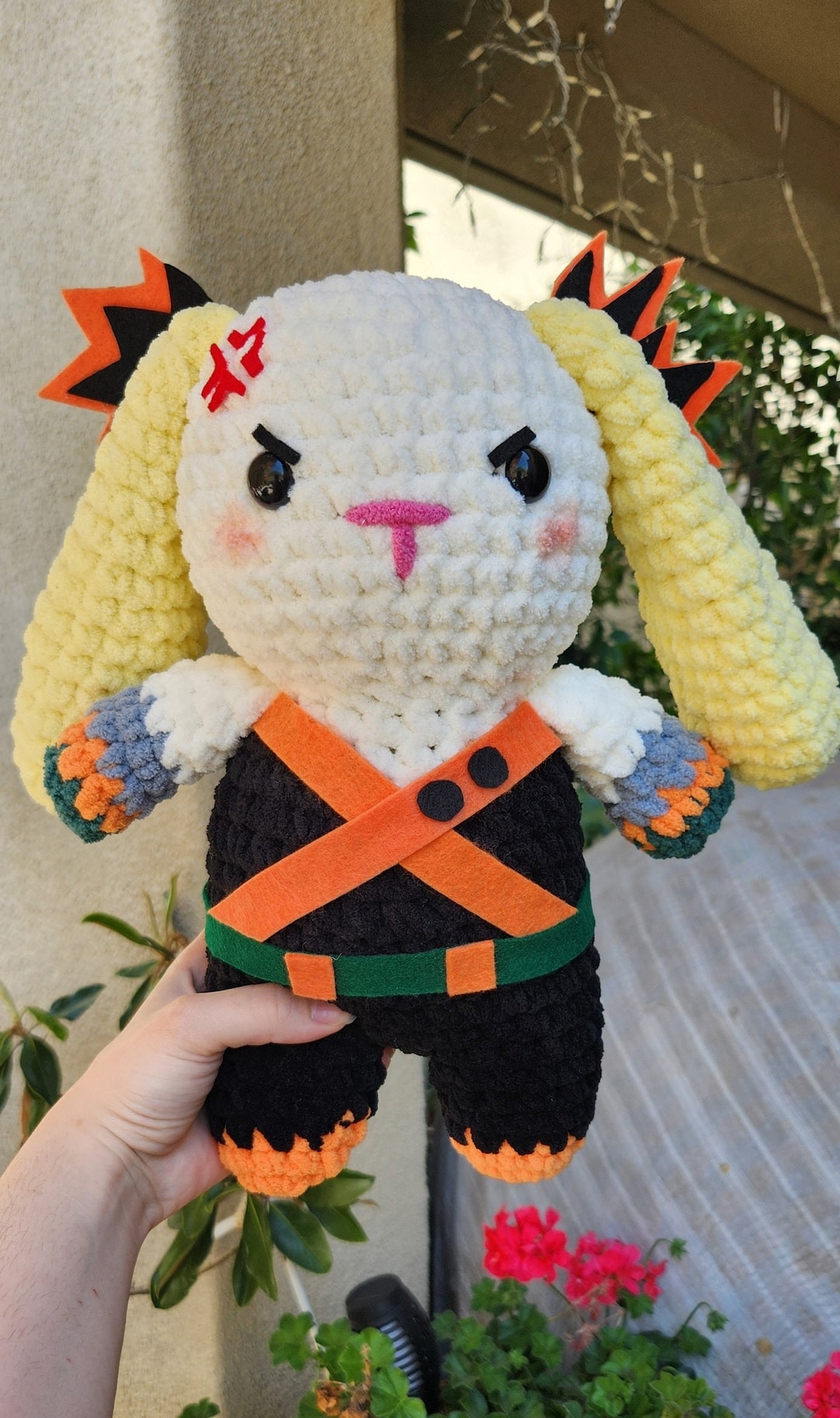 Angry Bunny Crochet Anime Plushie || Handmade Weeb Gift - Etsy