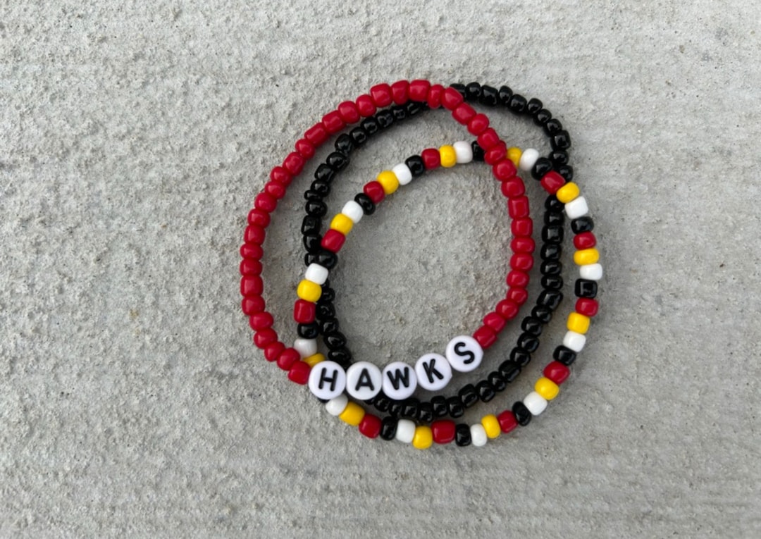 Atlanta Hawks Bracelet | Basketball Bracelet | Hawks Basketball ...