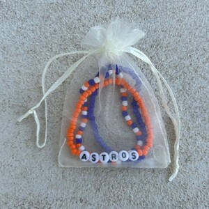 Houston Astros Bracelet | Baseball Bracelet | Astros Baseball | Sports ...